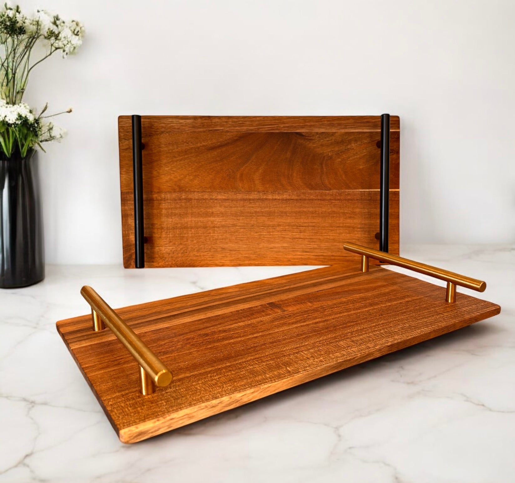 Personalized House Photo Engraved Tray – Custom Acacia Wood Serving Tr ...